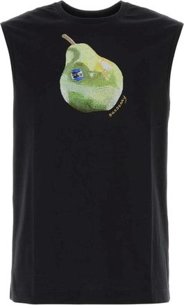 Burberry Homme, Tops, Noir, Taille: M Pear Graphic Sleeveless Top