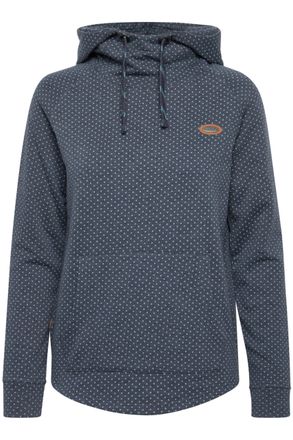Oxmo OXAmina Damen Kapuzenpullover Hoodie Pullover mit Kapuze, Gr&ouml;&szlig;e:XS, Farbe:Insignia Blue Melange (1940101)