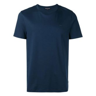 Michael Kors Basic Baumwollshirt - - Tops - Herren - Blau - XL