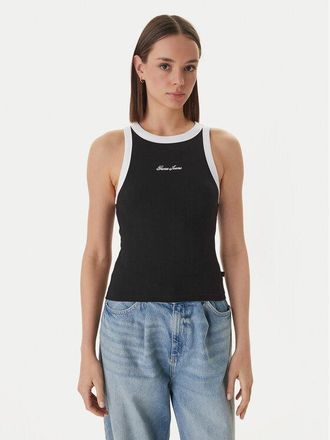 Guess Top W6GPZ8 KF641 Schwarz Slim Fit