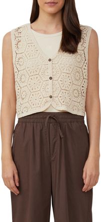 s.Oliver Verk&uuml;rzte Weste aus H&auml;kelspitze