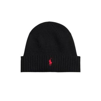 Ralph Lauren Chaud Bonnet C&ocirc;tel&eacute; - Homme - Accessoires - Noir - Taille: ONE Size