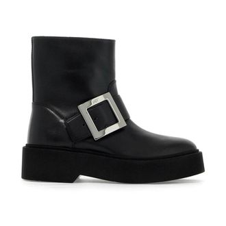 Roger Vivier Viv Rangers Platform Schnallenstiefel - - Shoes - Damen - Schwarzk - 35 EU