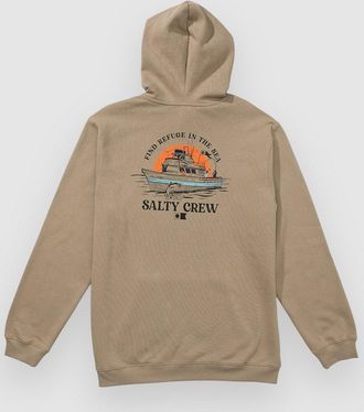 Salty Crew Day Charter Hoodie stone
