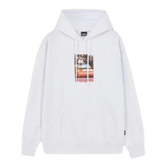 PROPAGANDA Hoodie mit Siebdruck - - Sweatshirts & Hoodies - Herren - Wei&szlig; - M
