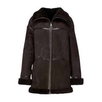 VSP Vsp, Femme, Vestes, Brun, Taille: 38 FR Dina Shearling Coat
