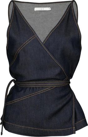 Iro Iro, Femme, Tops, Bleu, Taille: 40 FR Renata Wrap Top