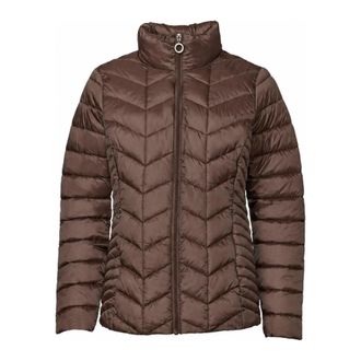 Danwear Luxus Daunenjacke - - Jackets - Damen - Braun - 5XL