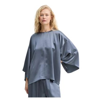 By Malene Birger Cicie Blouse - Femme - Blouses et Chemises - Bleu - Taille: 42 FR