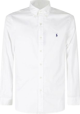 Polo Ralph Lauren Homme, Chemises, Blanc, Taille: L Chemise en coton coupe personnalis&eacute;e