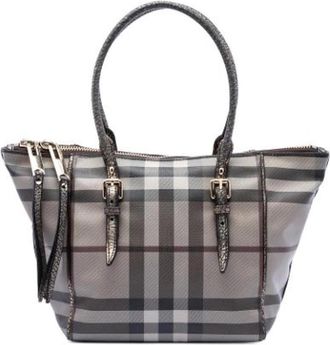 Burberry Pre-owned Canvas Shoulder Bag - - Pre-owned - Damen - Grau - ONE SIZE