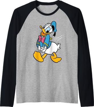 Disney Donald Duck Retro Character Silly Pose Trip Matching Raglan