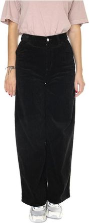 Carhartt Work in Progress Femme, Pantalons, Noir, Taille: W29 Wide Pantalons