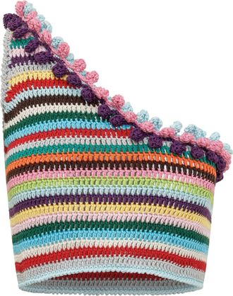 Matimì haut Monospalla à design asymétrique - Rose