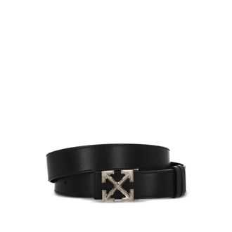 Off-white Homme, Accessoires, Noir, Taille: 85 CM Arrow Quote Reversible 35mm Belt