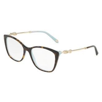 Tiffany & Co. Femme, Accessoires, Multicolore, Taille: 54 MM Havana Turquoise Eyewear Frames