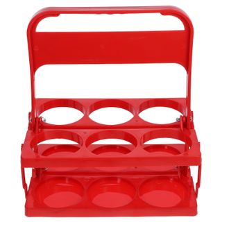 BESPORTBLE Faltbarer Bierflaschenhalter Kunststoff Gro&szlig;er Bierflaschentr&auml;gerkorb mit 78cm Durchmesser Tragbarer Flaschen Organizer f&uuml;r Zuhause und Party Wiederve