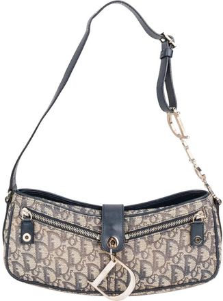 Dior Crossbody Bags - Christian Dior Trotter Monogram Baguette Shoulder - Gr. unisize - in Schwarz - f&uuml;r Damen