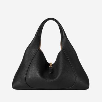 Gucci Womens Shoulder Bag Black Calfskin