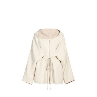 Rick Owens Veste ample &agrave; capuche en poil de chameau et laine m&eacute;lang&eacute;s