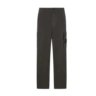 Stone Island Homme, Pantalons, Gris, Taille: W34 Pantalon Cargo en Coton
