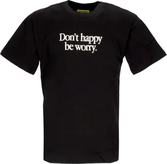 Market Erde In Flammen Smiley Tee - - Tops - Herren - Schwarzk - S