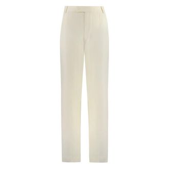 St. John High-Waist Wide-Leg Hose - - Trousers - Damen - Beige - S
