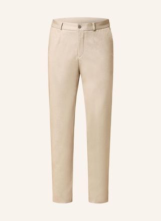 Paul Paul Anzughose Slim Fit Aus Jersey beige