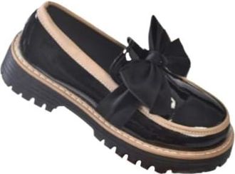 Generic Mocassins orthop&eacute;diques en cuir pour femme - Soutien de la vo&ucirc;te plantaire - Pour le travail, le bureau, les affaires - Bout rond - Plat - Confortable