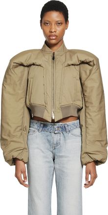 Alexander McQueen Cropped Bomber Jacket