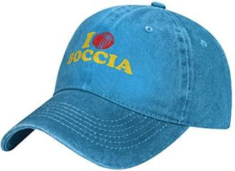 Generic Classic Casquette De Baseball Jadore La Boccia Chapeau De Papa Casual Casquette De Sport pour Randonn&eacute;e Femme Homme