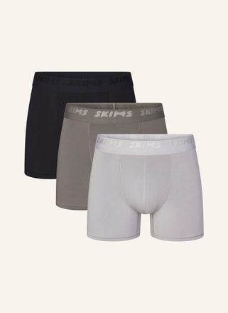 SKIMS Skims 3er-Pack Boxershorts Skims Stretch grau