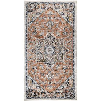 Beliani Beliani - Teppich Mehrfarbig 80 x 150 cm Rechteckig Kurzflor Orientalisches Muster Vintage Stil Modern f&uuml;r Wohnzimmer Schlafzimmer Flur