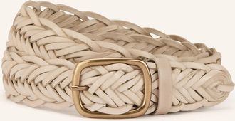 Reptiles House Flechtg&uuml;rtel Amy Aus Leder beige