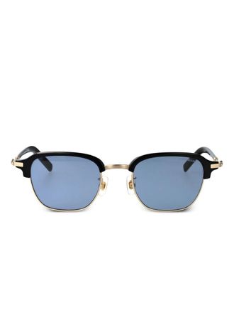 Montblanc Sonnenbrille mit eckigem Gestell - Schwarz