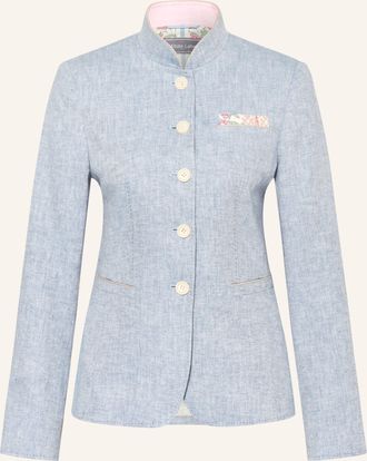 White Label Janker Mit Leinen blau