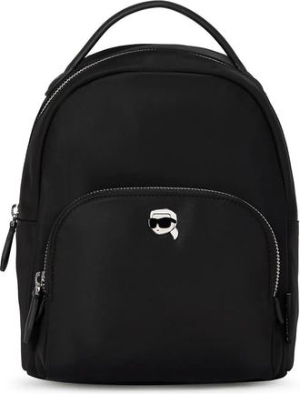 Karl Lagerfeld Rucksäcke - Ikon kleiner Rucksack aus Nylon - Gr. unisize - in Schwarz - für Damen