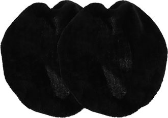 Cabilock 2 St&uuml;ck Toilettensitzschutz Badezimmerzubeh&ouml;r Toilettendeckel wc deckelbezug Black