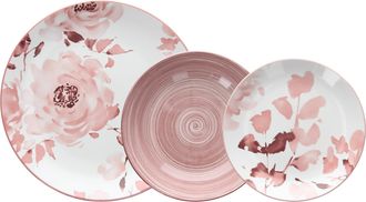 Tognana Roselyn Tafelservice, 18-teilig, Porzellan, Rosa