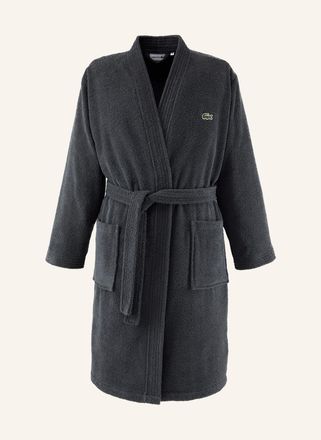 Lacoste Bademantel Llecroco schwarz