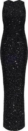 Rotate Rotate Birger Christensen - Robe de soir&eacute;e sans manches &agrave; paillettes - Femme - Robes - Noir - Taille: 36 FR