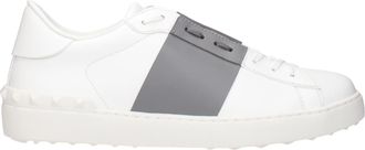 Valentino Garavani Baskets Homme Cuir Blanc Et Gris