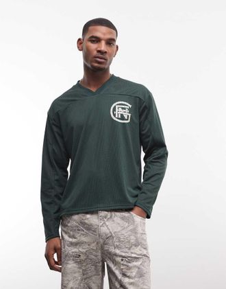 Good For Nothing Maillot de hockey oversize &agrave; manches longues - Vert fonc&eacute;