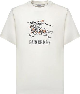 Burberry Homme, Tops, Blanc, Taille: L T-Chemises