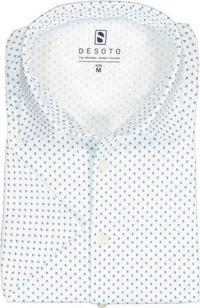 DeSoto Herren Hemden wei&szlig; gemustert