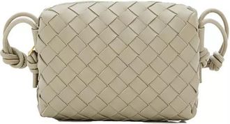 Bottega Veneta Hobo Bags - MINI LOOP LEATHER CROSSBODY BAG - Gr. unisize - in Beige - f&uuml;r Damen