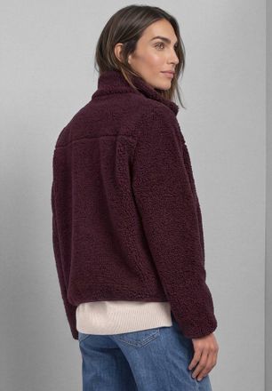 Street One Fellimitatjacke mit Stehkragen