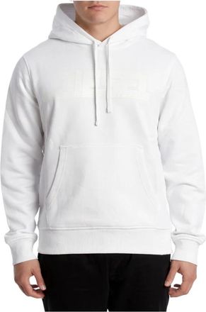 Diesel Homme, Sweatshirts et sweats &agrave; capuche, Blanc, Taille: XL Logo Sweat &agrave; capuche