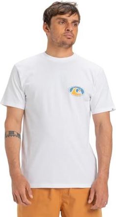 Quiksilver Ev Flower Chaos - T-Shirt &agrave; Manches Courtes - Homme - XXL - Blanc