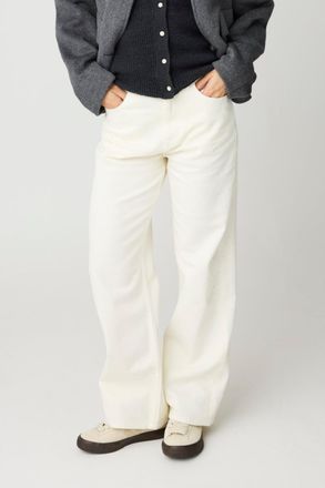 Knowledge Cotton Apparel Damen vegan Hose Gale Regular Twill Egret Wei&Atilde;Y